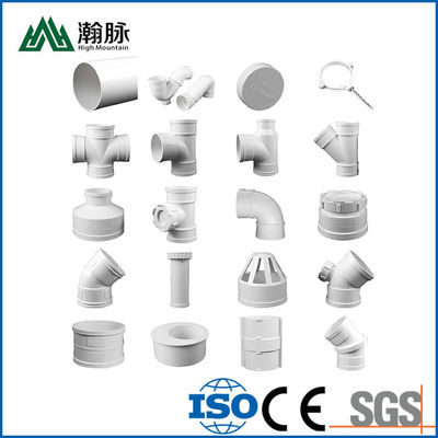 두꺼운 PVC 편심 감속기 DN50 DN75 DN110 PVC 파이프 이음쇠 감속기